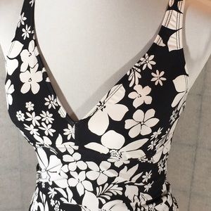 Athena | Swim | Athena Black And White Tankini Top | Poshmark